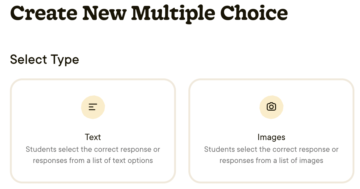 Make a Multiple Choice Question in My Practice Set